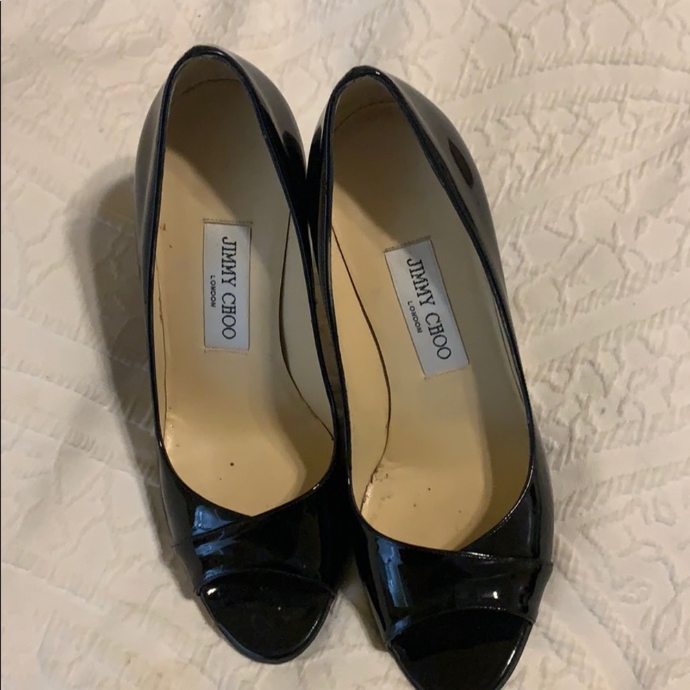 Jimmy Choo Otis Black Patent Pumps - Gem